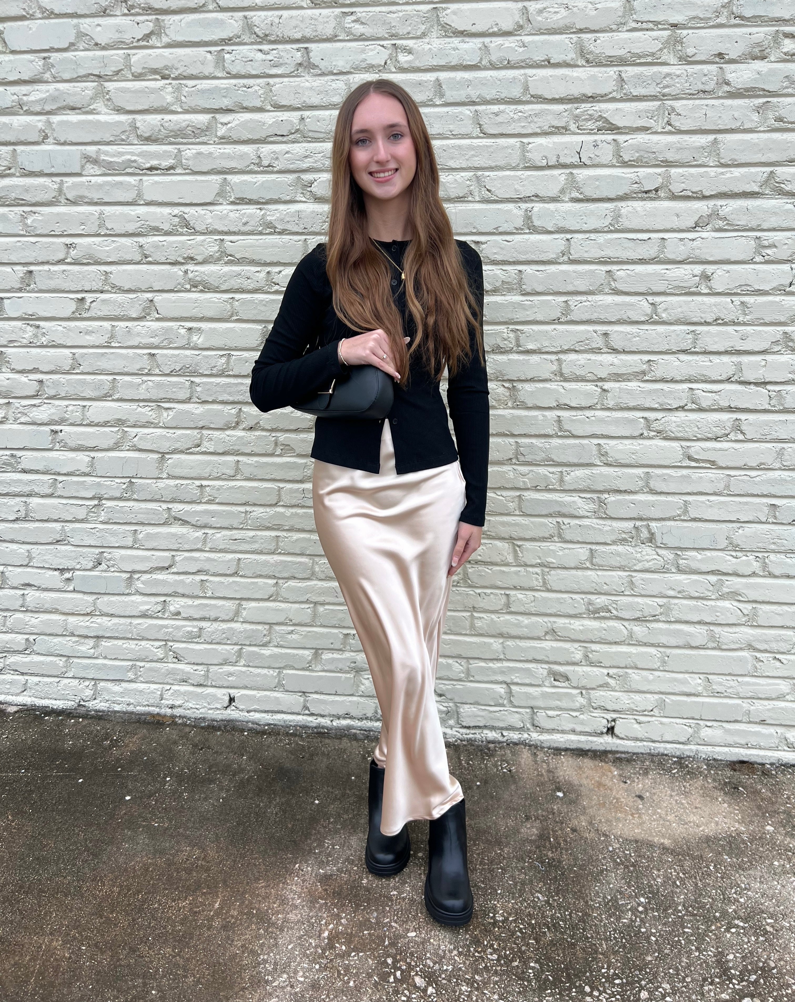 Satin Satire Skirt – Rose Petal Boutique